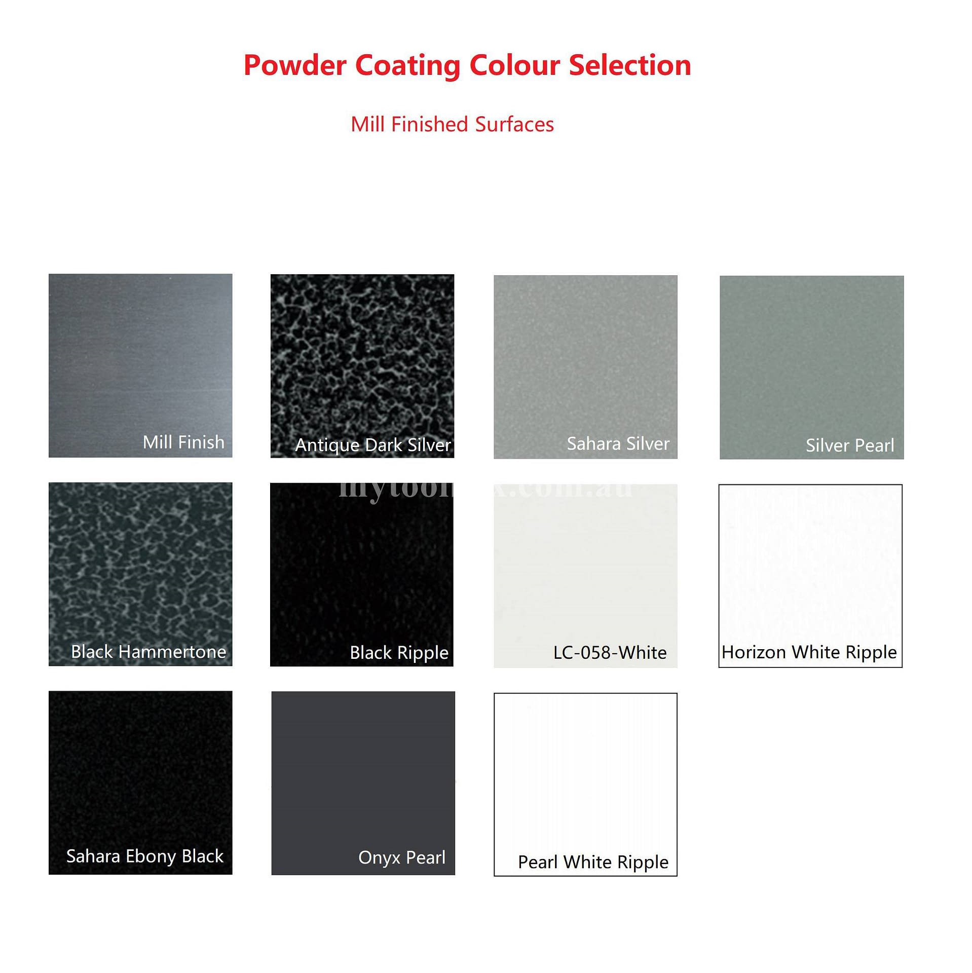 Powder Coating Color Guide
